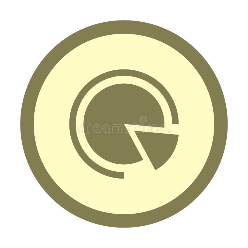 Pie chart circle symbol stock illustration. Illustration of chart ...