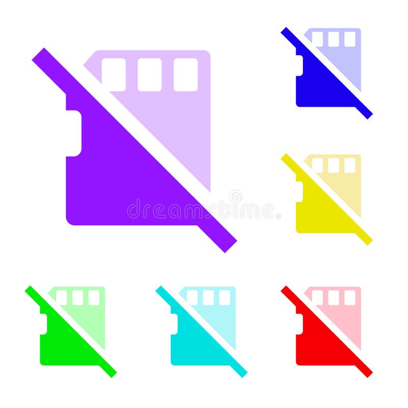 Memory card inactive stock vector. Illustration of icon - 122532798