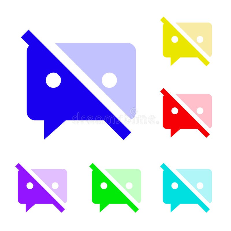 Message Icon Pack with Notification Symbol Stock Vector - Illustration ...