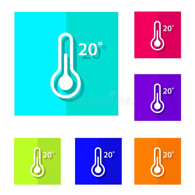 Temperature button stock vector. Illustration of button - 122533285