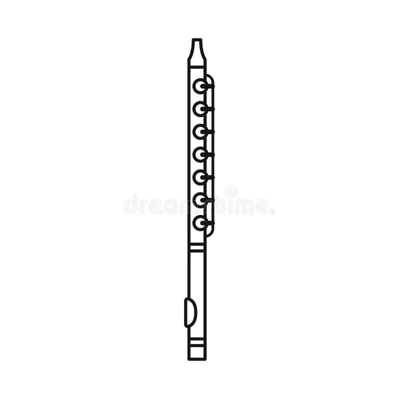 Vector Design of Flute and Music Logo. Graphic of Flute and Symphony ...