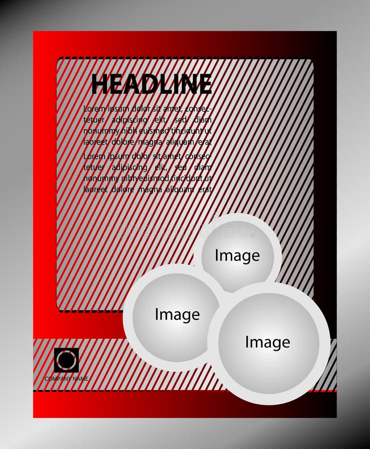 Vector Design of the Flyer Gray and Red. Poster Template for Your ...