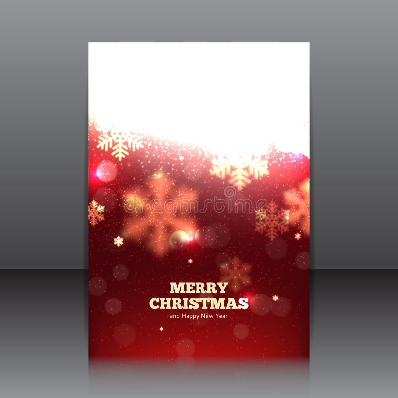 Vector Design of the Flyer with Snowflakes Stock Vector - Illustration ...