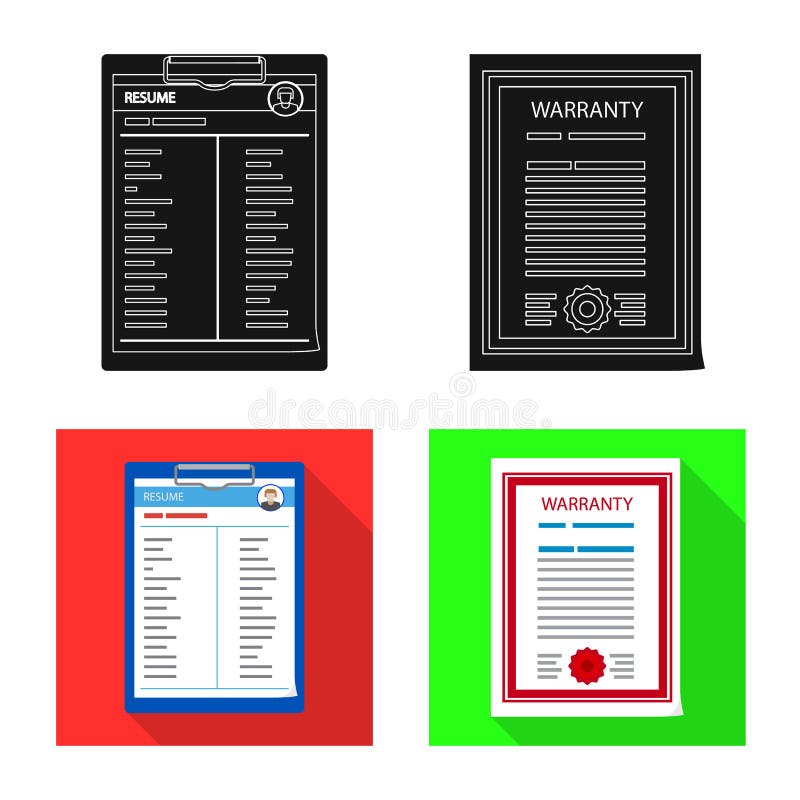 Vector Design of Form and Document Symbol. Collection of Form and Mark ...