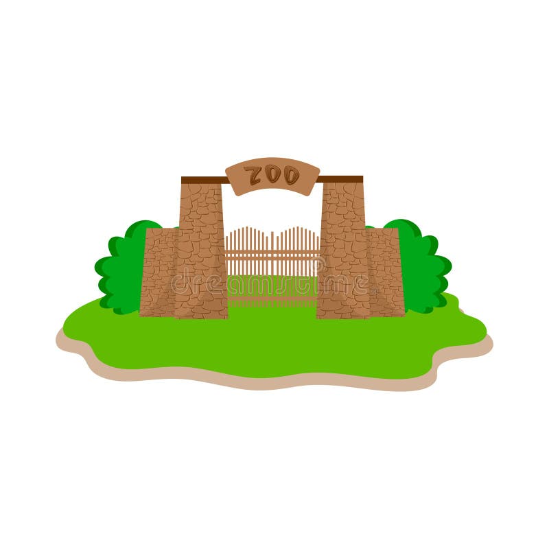 Vector Design of Gate and Arch Sign. Stock Vector - Illustration of ...