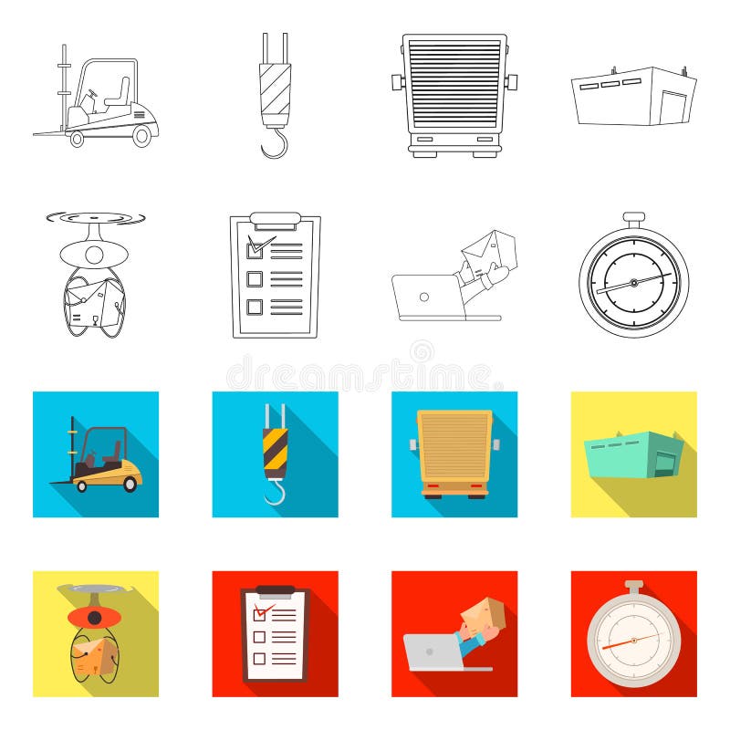 Vector Design of Goods and Cargo Symbol. Set of Goods and Warehouse ...