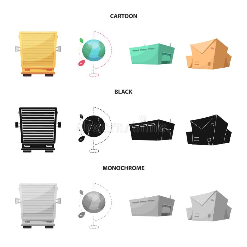 Vector Design of Goods and Cargo Symbol. Set of Goods and Warehouse ...