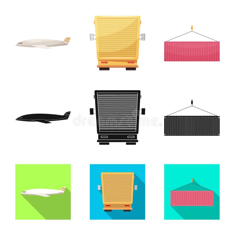 Vector Design of Goods and Cargo Symbol. Set of Goods and Warehouse ...