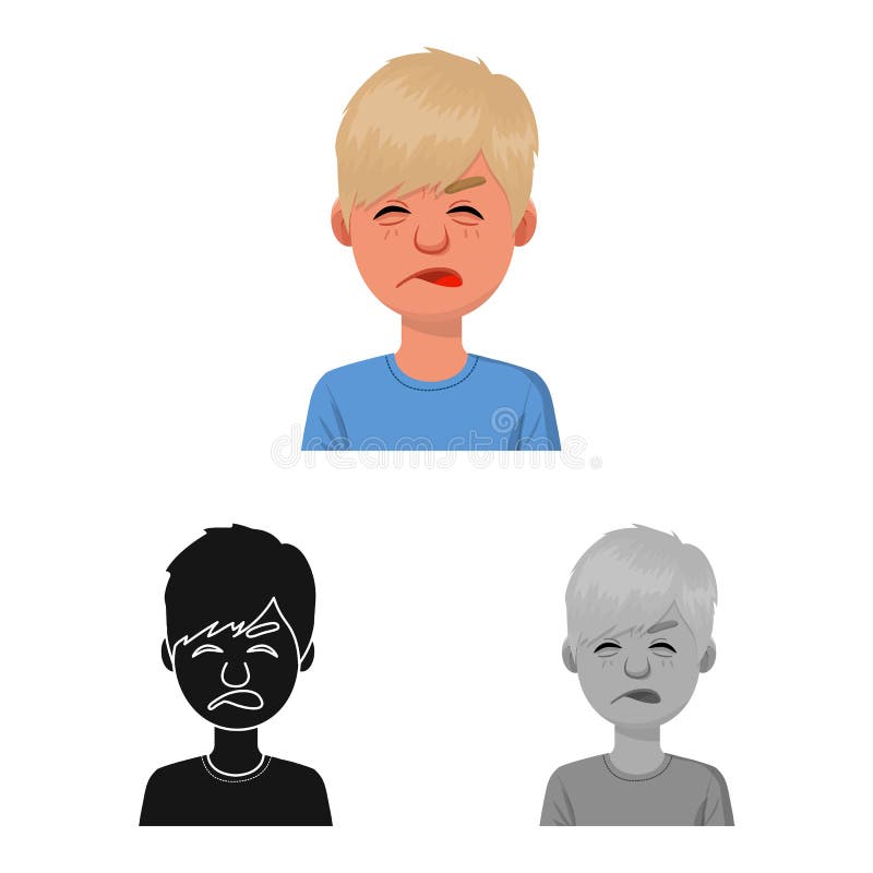 Vector Design of Guy and Contempt Logo. Set of Guy and Surprised Stock ...