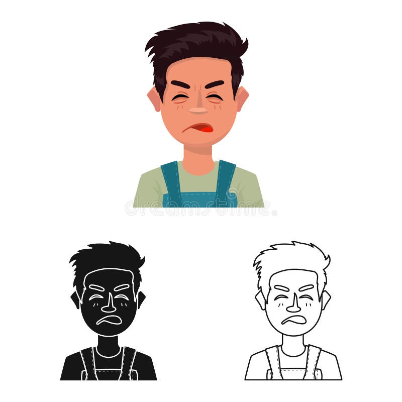 Vector Design of Guy and Contempt Symbol. Collection of Guy and ...