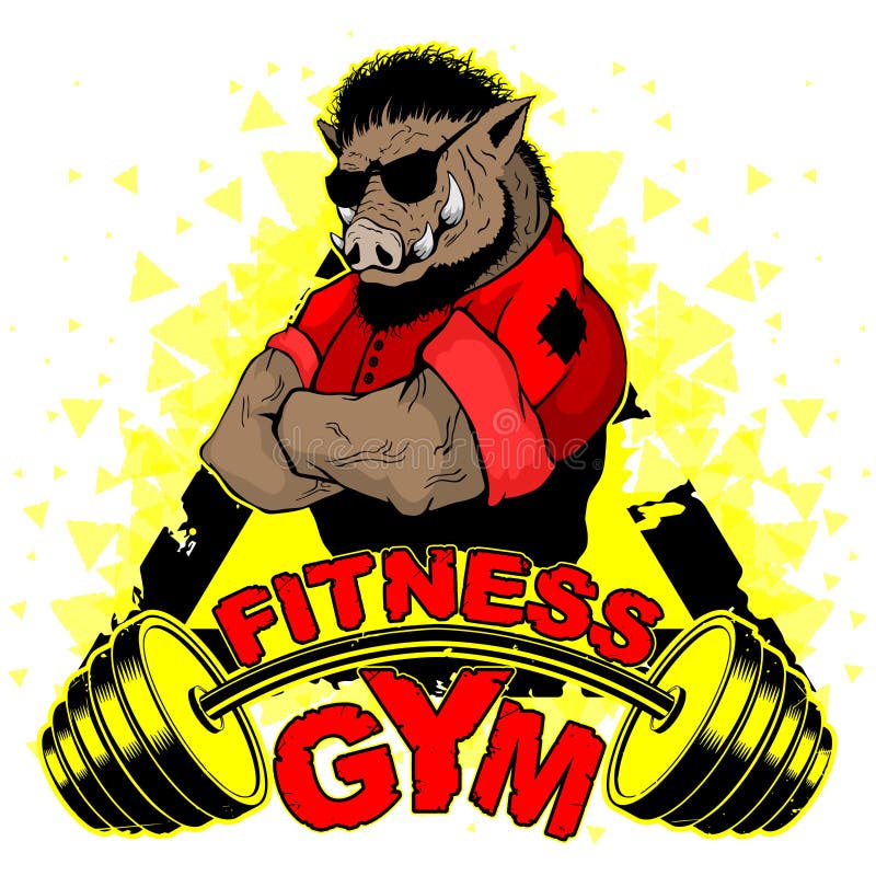 Muscular Boar Stock Illustrations – 121 Muscular Boar Stock ...