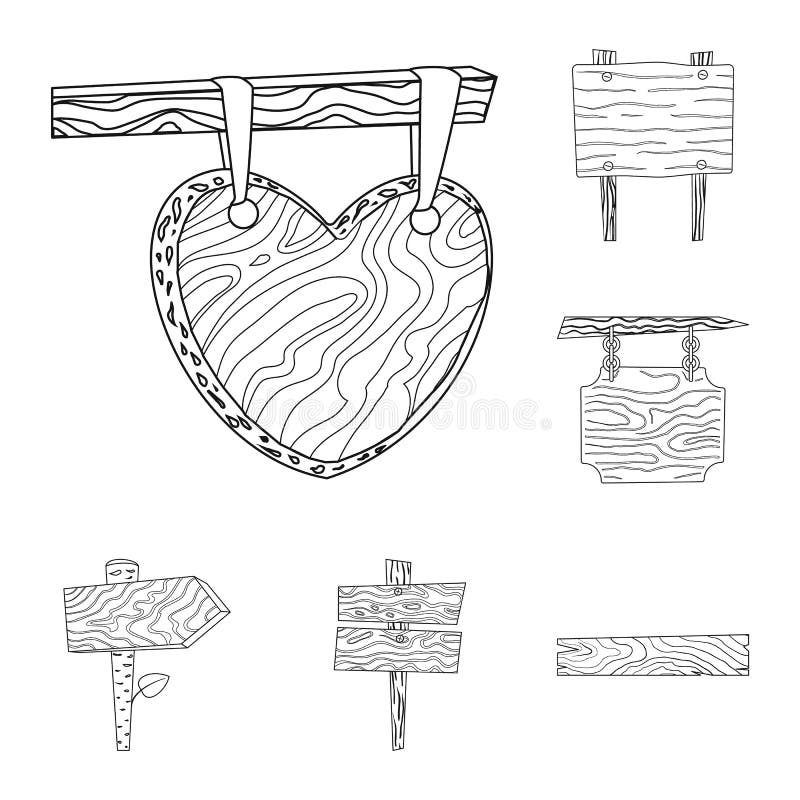 Isolated Object Of Hardwood And Material Icon Collection Of Hardwood