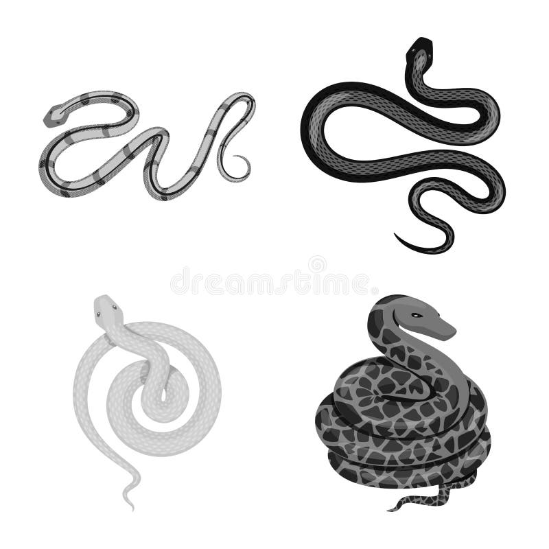 Vector Design of Harm and Bite Icon. Collection of Harm and Reptile ...