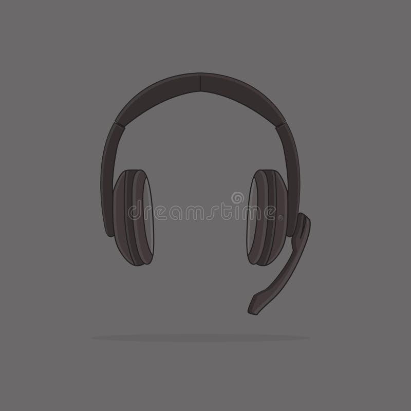 VECTOR DESIGN of HEADSET ILLUSTRATION PERFECT TO USE CREATOR Stock ...