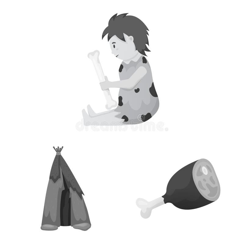 Vector Design of History and Era Icon. Set of History and Neolithic ...