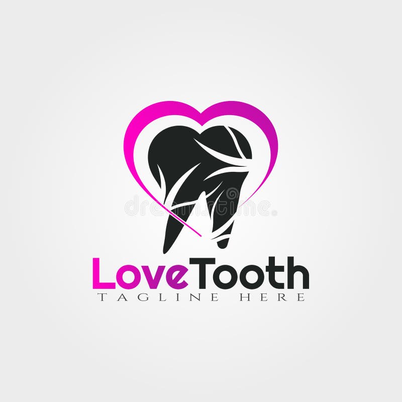 Vector Design of Human Tooth Logo, Tooth Protection. Dental Image Stock ...
