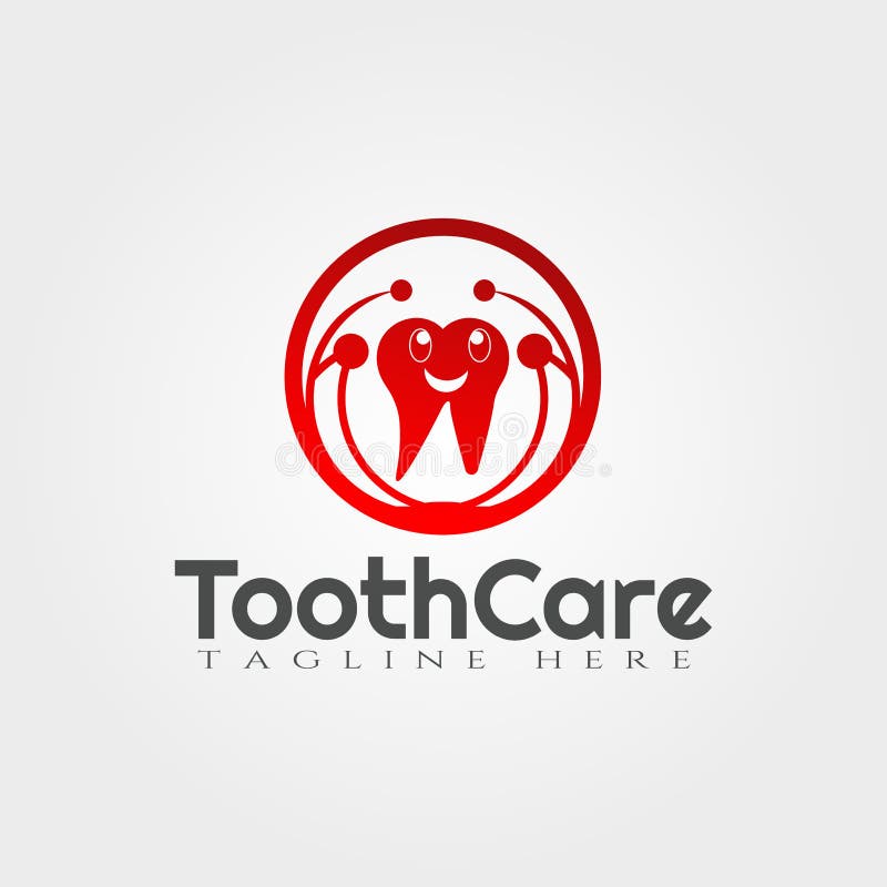 Vector Design of Human Tooth Logo, Tooth Protection. Dental Image Stock ...