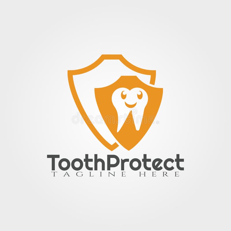 Vector Design of Human Tooth Logo, Tooth Protection. Dental Image Stock ...