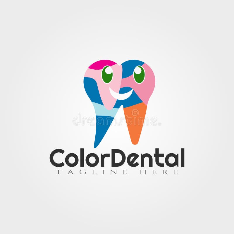 Vector Design of Human Tooth Logo, Tooth Protection. Dental Image Stock ...