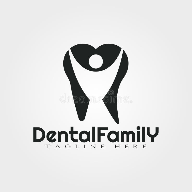 Vector Design of Human Tooth Logo, Tooth Protection. Dental Image Stock ...