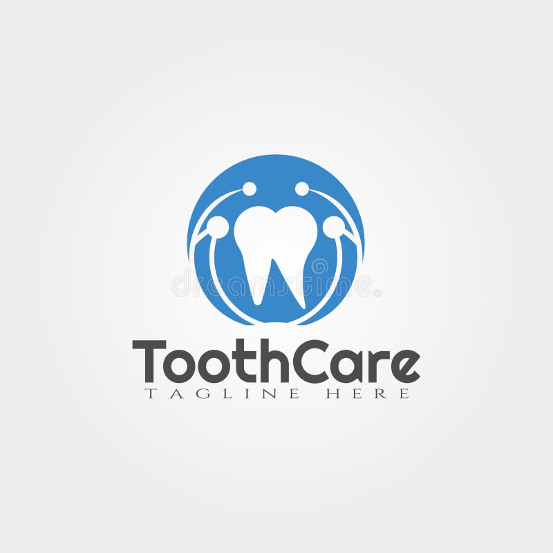 Vector Design of Human Tooth Logo, Tooth Protection. Dental Image Stock ...