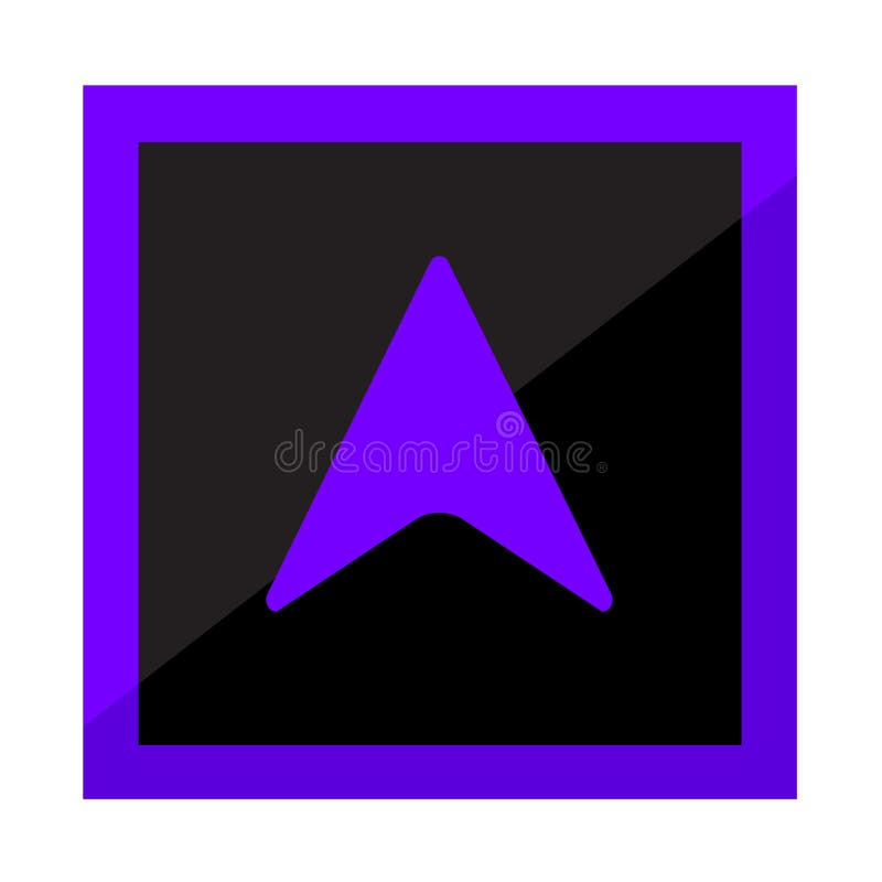 Navigation Point Purple Button Stock Vector - Illustration of icon ...