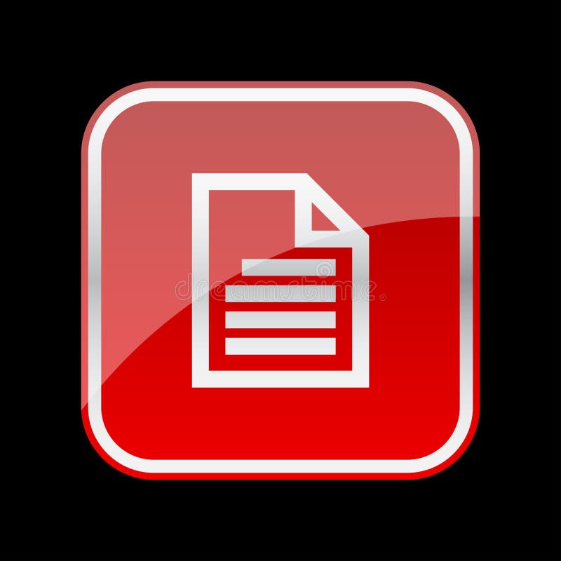 File Document Mobile App Icon Stock Vector - Illustration of document ...