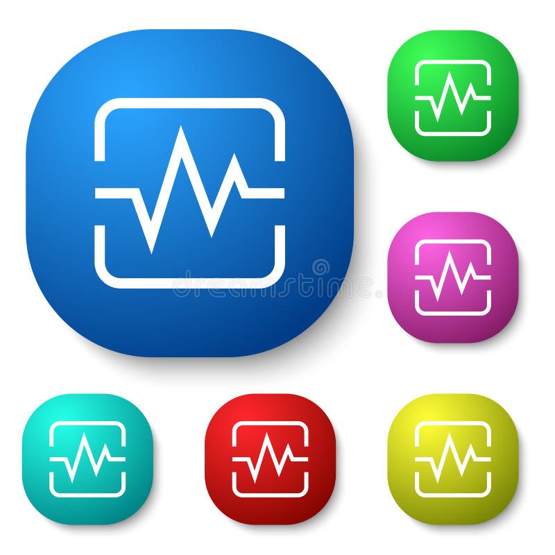 Cardiography stock vector. Illustration of inside, cardio - 121364858