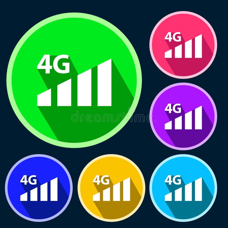 4G LTE stock vector. Illustration of connection, design - 121364711