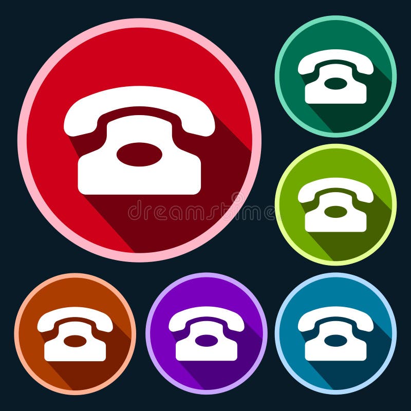 Home phone stock vector. Illustration of contact, dial - 121365020