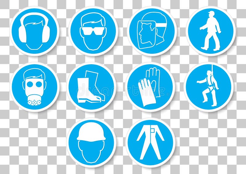 Mandatory icon pack stock vector. Illustration of worn - 116726594