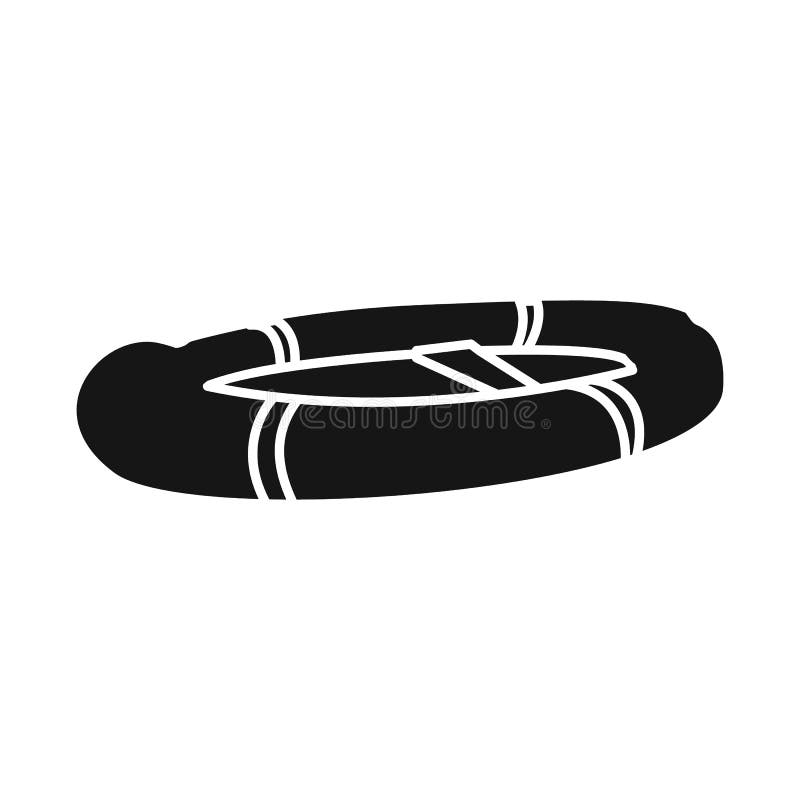 Vector Design of Inflatable and Boat Symbol. Set of Inflatable and ...