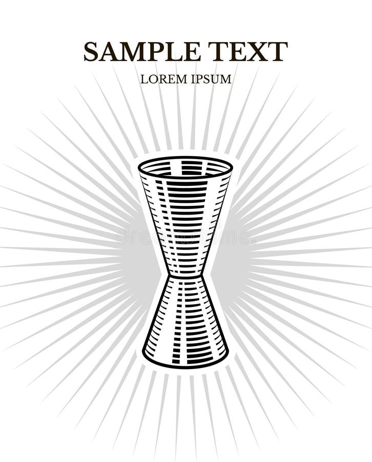 Vector Design of Gift Bag with Cigar Draw Pattern Stock Vector ...