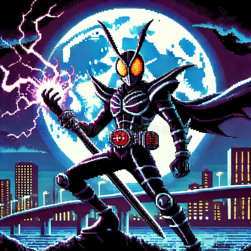 Vector Design of a Knight Hero Character Using a Staff Weapon Stock ...