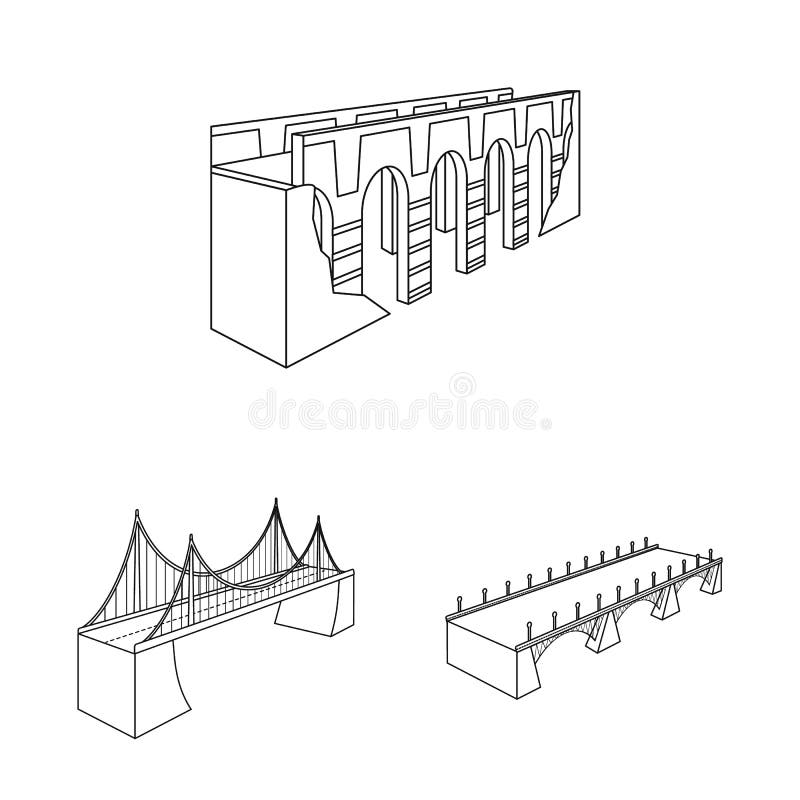 Vector Design of Landmark and Structure Icon. Set of Landmark and ...