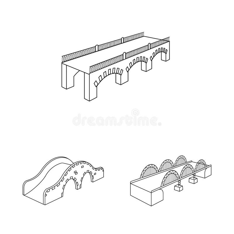 Vector Design of Landmark and Structure Symbol. Set of Landmark and ...