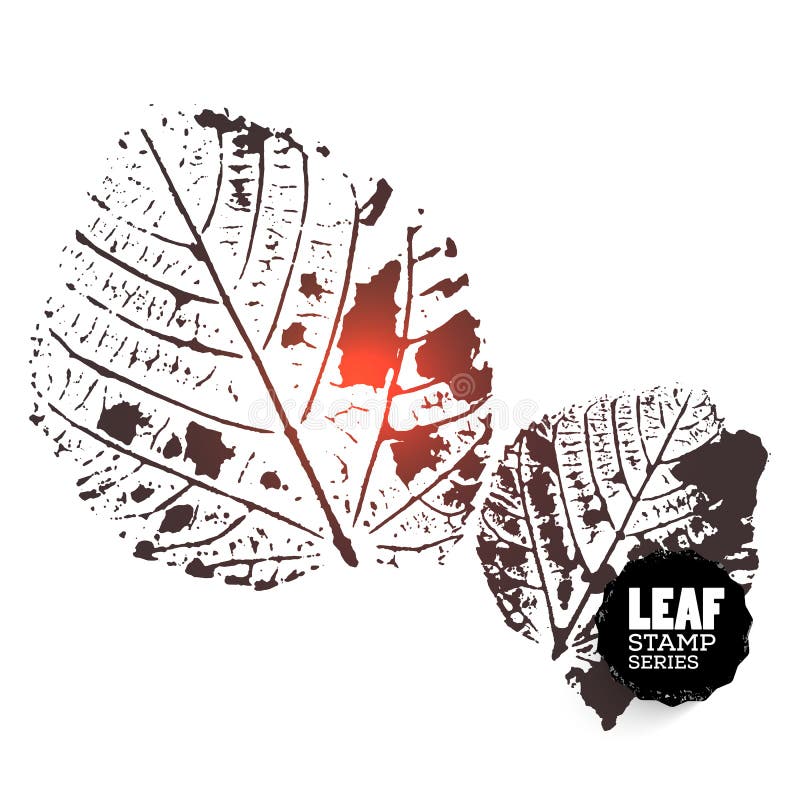 Vector design leaf stamp stock vector. Illustration of autumn - 99751271