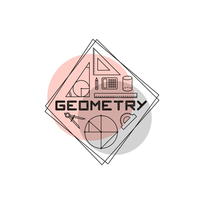 Vector Design Logo for Geometry in Simple Modern Style Stock Vector ...