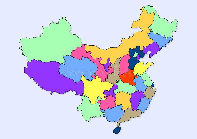 China country map stock vector. Illustration of globe - 113630567