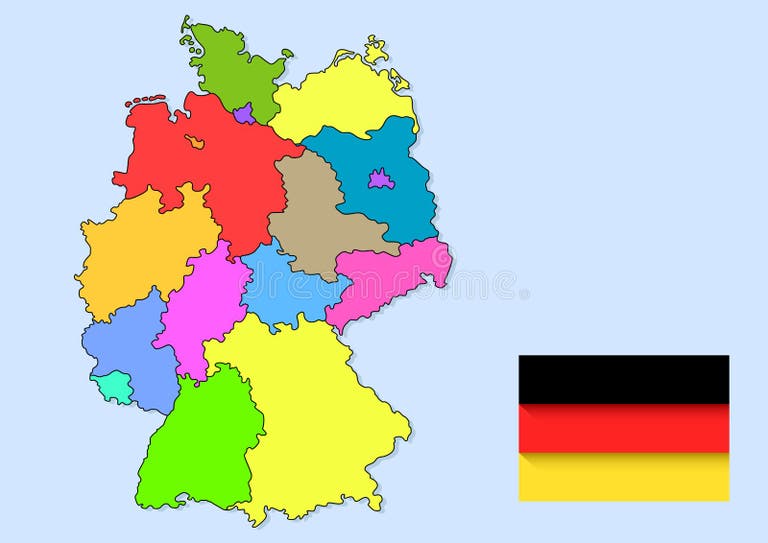 German country map stock vector. Illustration of deutch - 113630595