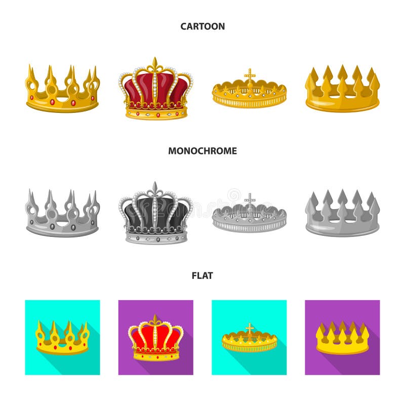 Isolated Object of Medieval and Nobility Logo. Set of Medieval and ...