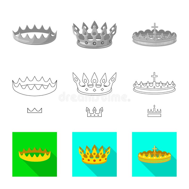 Vector Design of Medieval and Nobility Icon. Collection of Medieval and ...