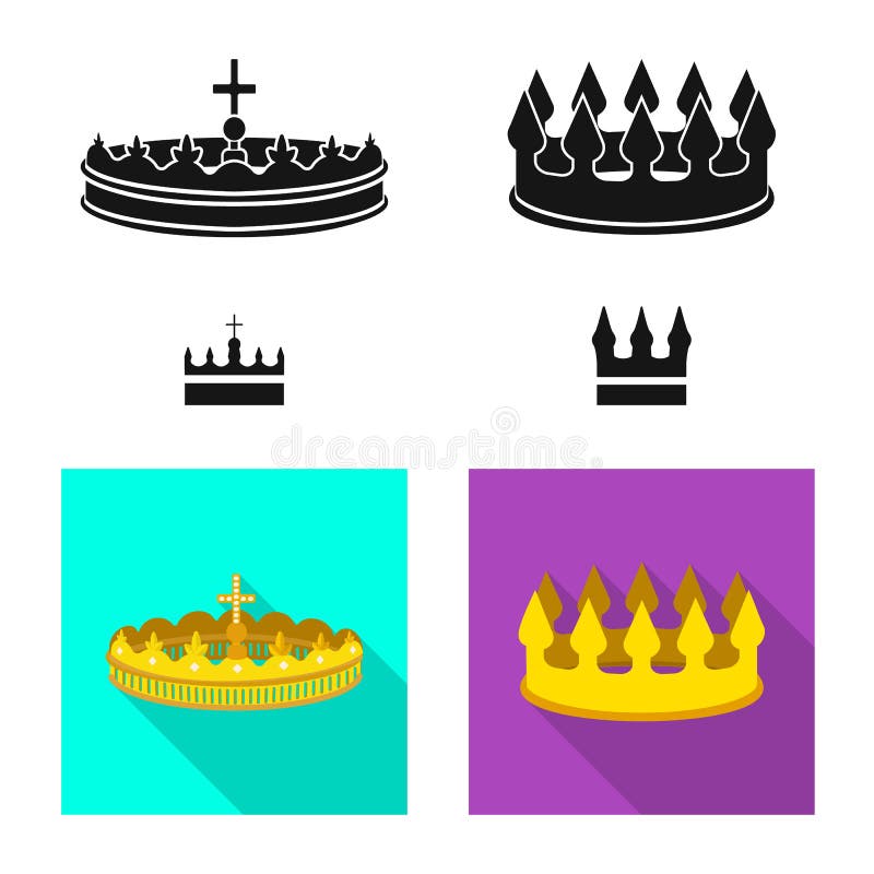 Isolated Object of Medieval and Nobility Logo. Collection of Medieval ...