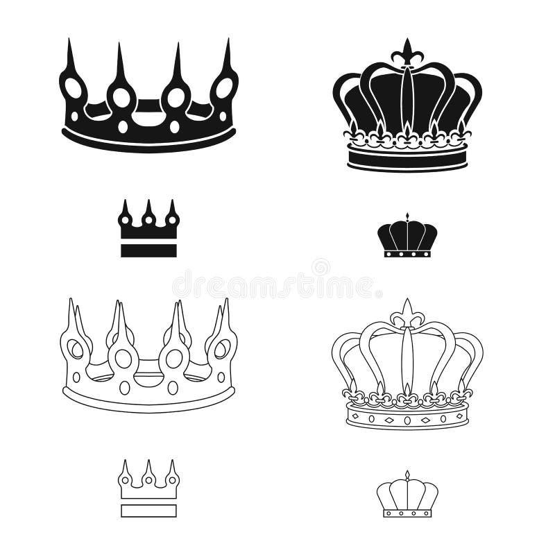 Isolated Object of Medieval and Nobility Sign. Collection of Medieval ...