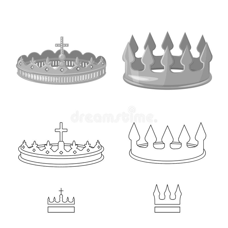 Vector Design of Medieval and Nobility Logo. Set of Medieval and ...