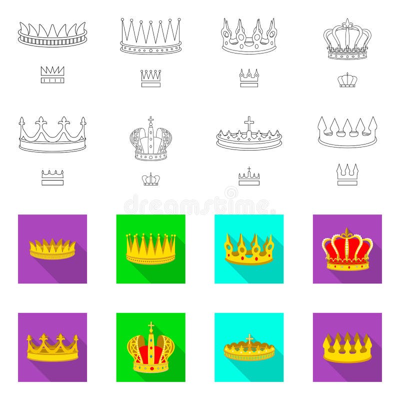 Vector Design of Medieval and Nobility Symbol. Set of Medieval and ...