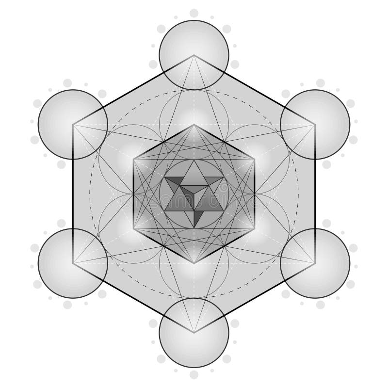 Metatron Symbol Vector Design Stock Vector - Illustration of scientific ...