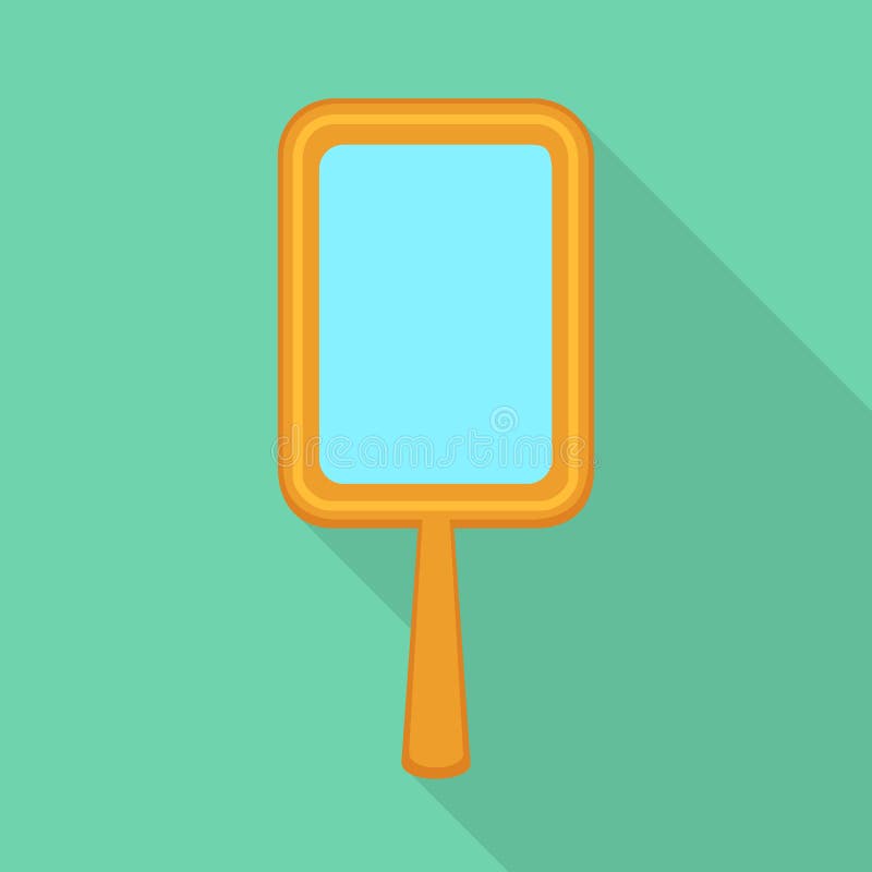 Vector Design of Mirror and Gold Symbol. Graphic of Mirror and Handle ...