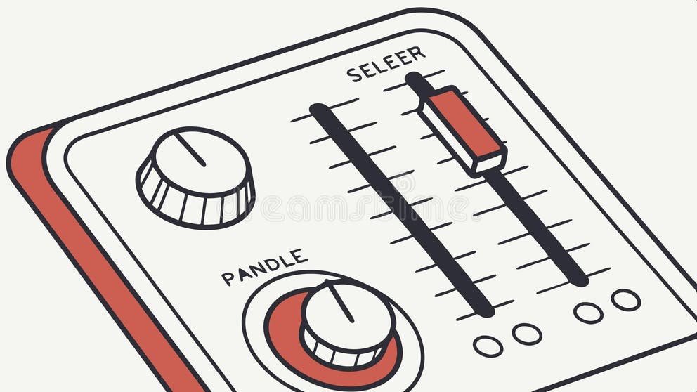 Mixer Panel Interface, Audio Control and Music Production UI Vector ...