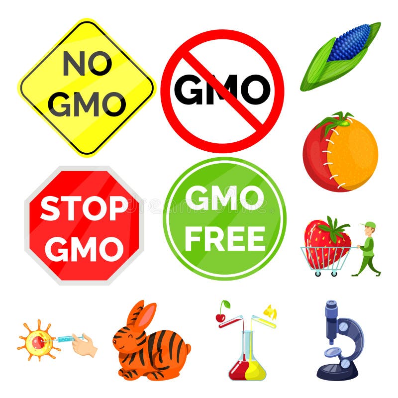 Vector Design of Modified and Genetically Symbol. Collection of ...